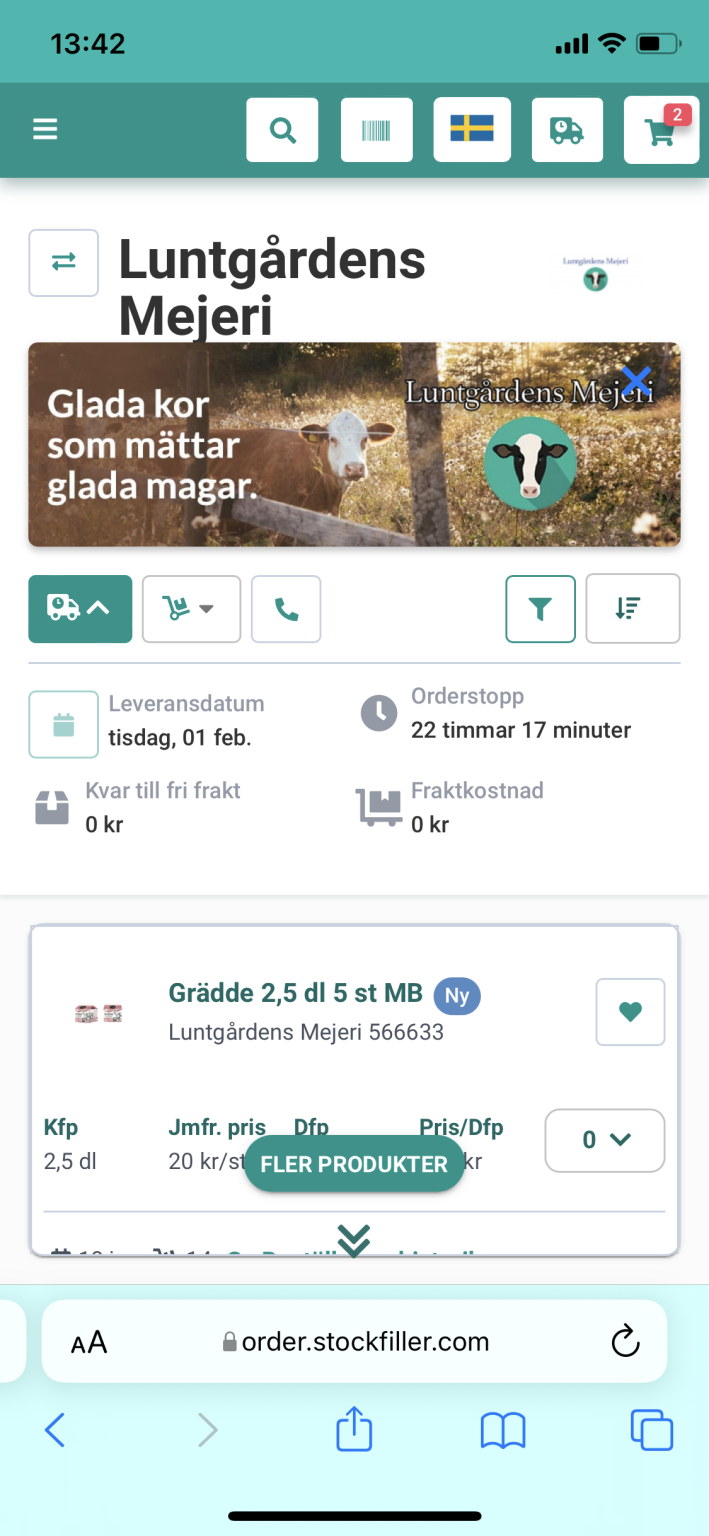 Stockfiller - För enklare externa beställningar